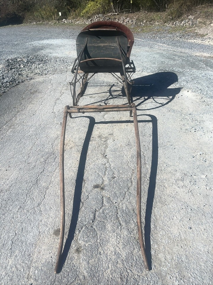 Antique Currier & Ives Albany Cutter Sleigh With Shafts | eBay