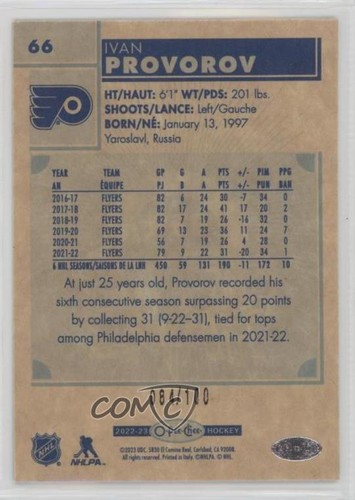 2022-23 O-Pee-Chee Retro Black Border /100 Ivan Provorov #66 | eBay