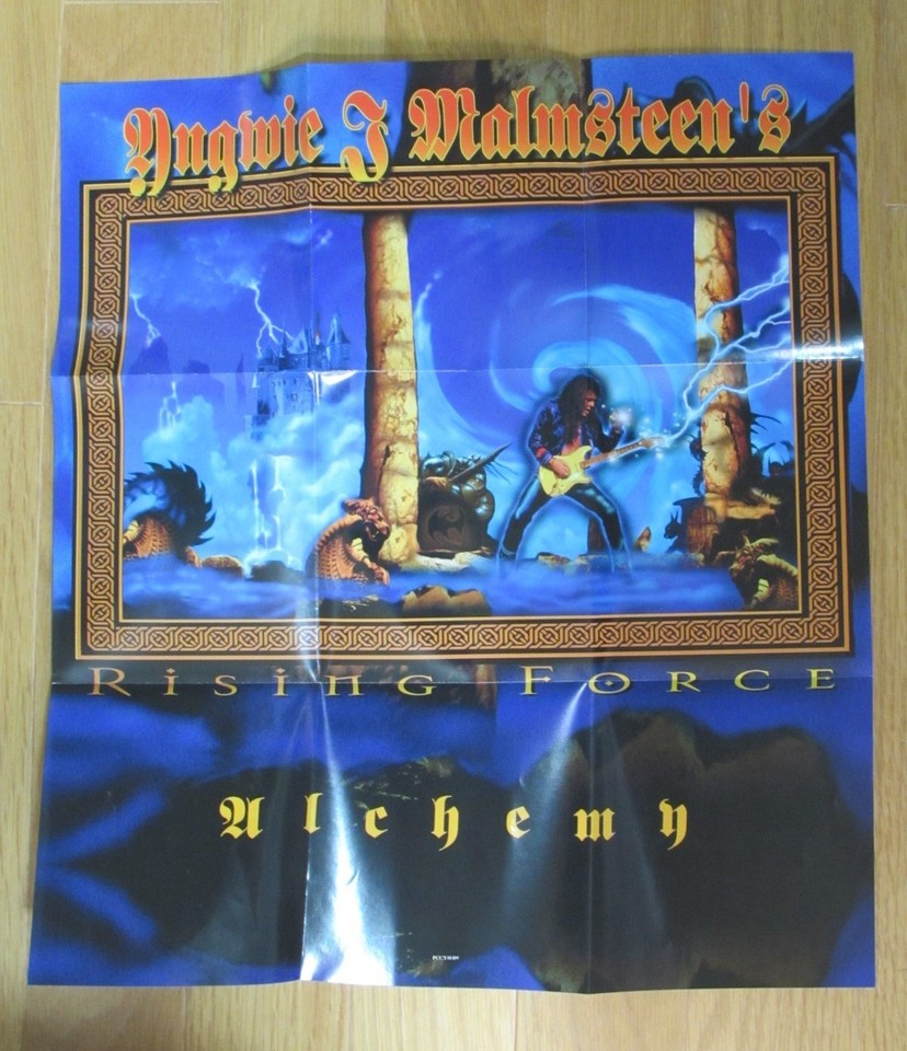 Yngwie J. Malmsteen Rising Force Alchemy PCCY01409 Poster W/Obi JPN CD ...