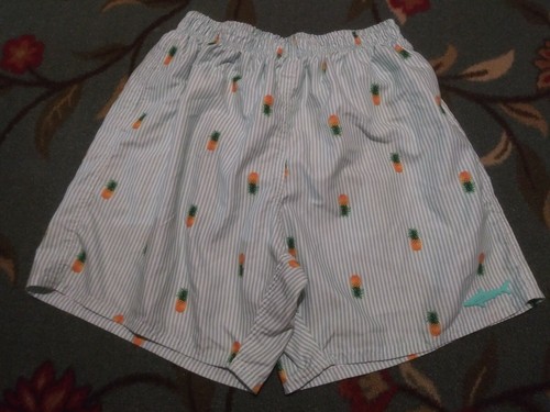Vintage Uzzi Mens Swim Shorts Trunks Surf Pineapple M Beach Green ...