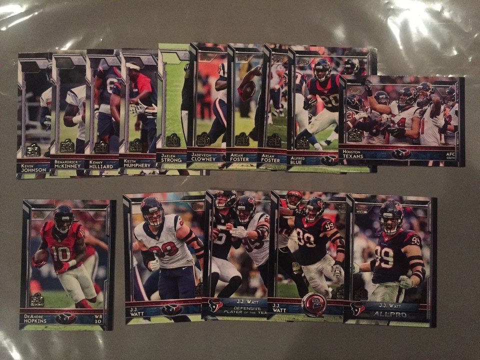 2015 Limited Release Super Bowl 50 Logo Topps Football Card Team Set ...