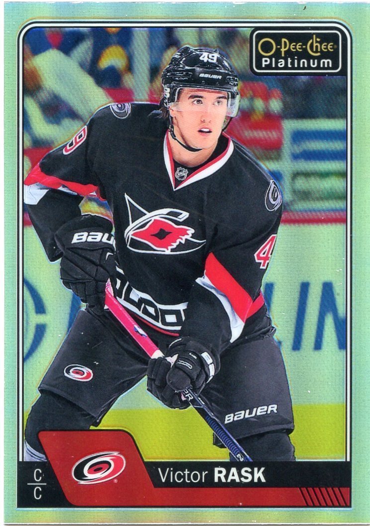 16/17 O-PEE-CHEE OPC PLATINUM RAINBOW #133 VICTOR RASK HURRICANES ...