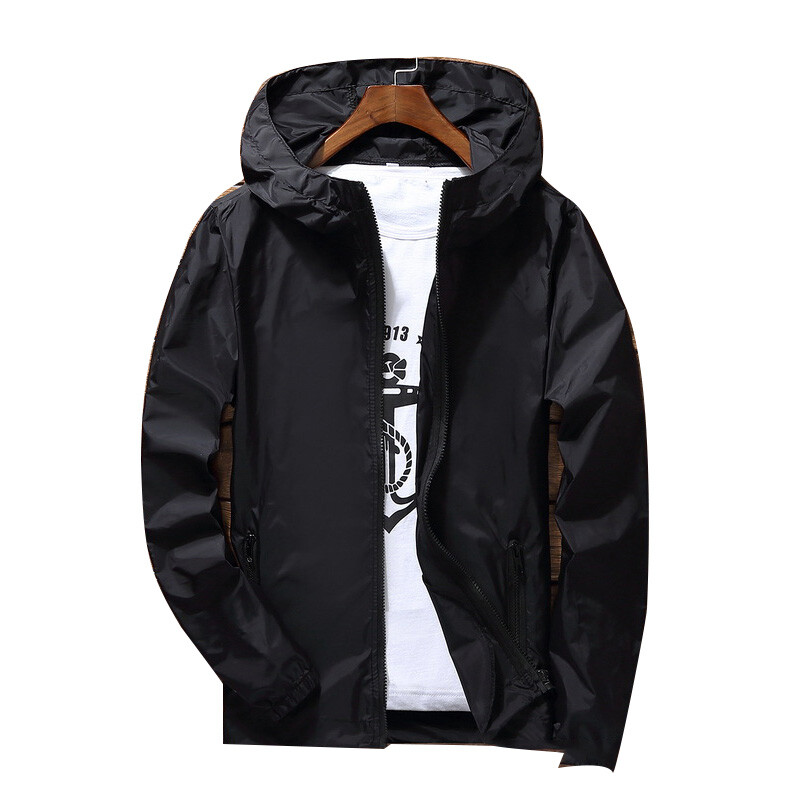 Men's Outwear Lightweight Windbreaker Waterproof Rain Jacket Hooded ...