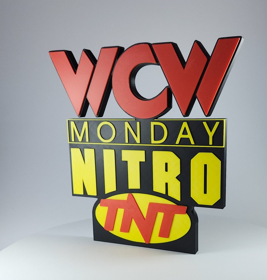 3 WWF World Wrestling 3D printed stands | WCW Nitro | WWF Federation ...