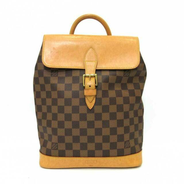 Louis Vuitton Harlequin Backpack Brown Canvas Leather Damier Ebene for ...