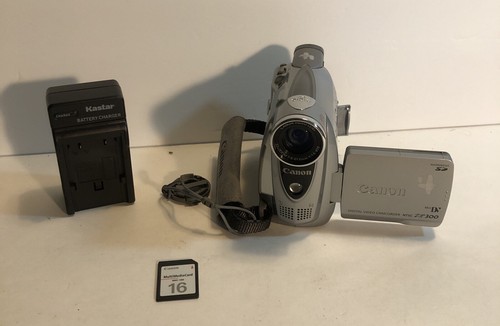 Canon ZR300 MiniDV Camcorder with 22x Optical Zoom Working W Charger ...