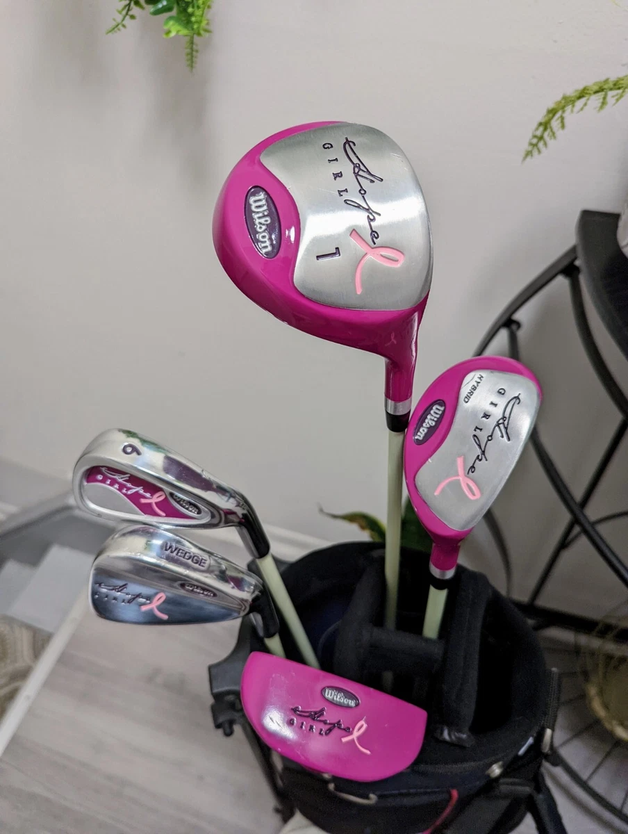Pink Golf Clubs Crossed