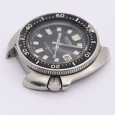 SEIKO AT/Automatic 6105-8110 150M Top Black Dial Men's Watch Size 43mm ...