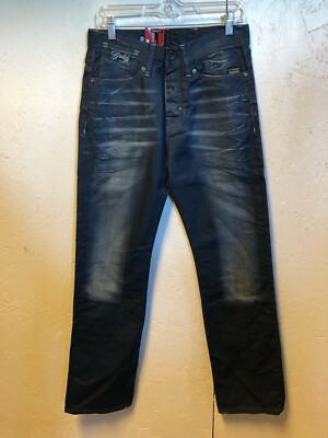 G-STAR RAW - CODER STRAIGHT BRACE DENIM JEANS - W29 L34 / 22 | eBay