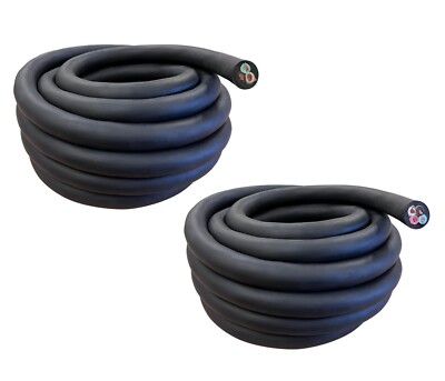 WindyNation 10/3 10/4 10AWG SOOW SO Cable Cord Wire - 3 Conductor or 4 ...