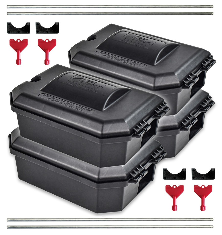 Pest Expert Rat Poison Killer Bait Boxes for Blocks Grain Pasta ...