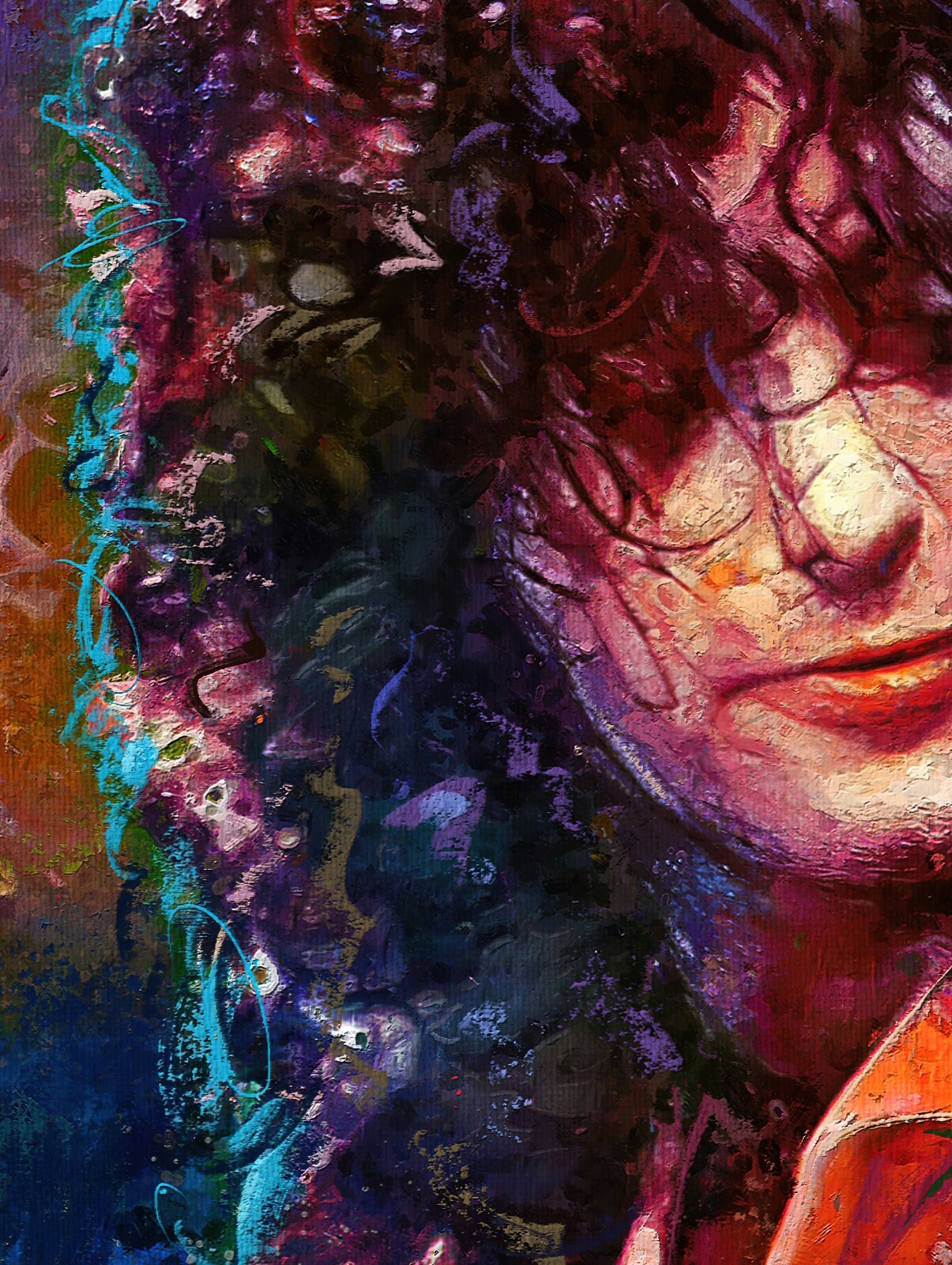 Jimmy Page Unofficial Fan Art print. Unframed | eBay