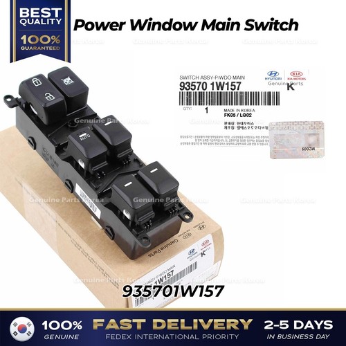 ⭐Genuine⭐ Power Window Main Switch 935701W157 for Kia Rio | eBay