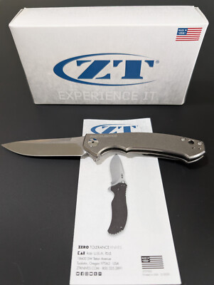 Zero Tolerance Knives Frame Lock Titanium S35VN Stainless ZT 0450 ...