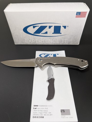Zero Tolerance Knives Frame Lock Titanium S35VN Stainless ZT 0450 Pocket Knife | eBay