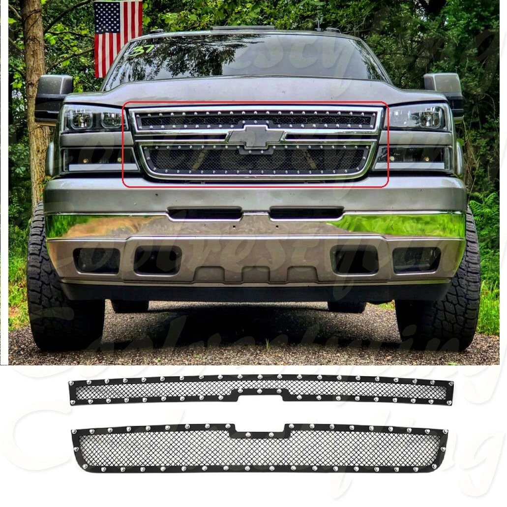 03-07 Chevrolet Silverado DRL Grille Bars (for Split Grille, 59% OFF