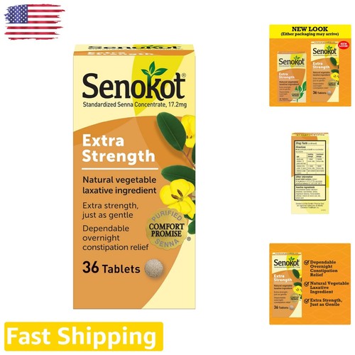 Extra Strength Natural Vegetable Laxative Tablets for 36 Count ...