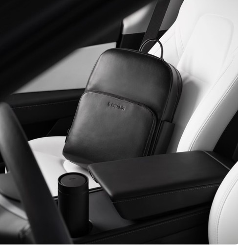 TESLA Mega (Back) Pack Vegan Leather Black Backpack (Large size, not ...