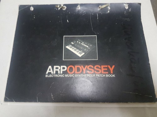 ARP ODYSSEY SYNTHESIZER PATCH BOOK | eBay
