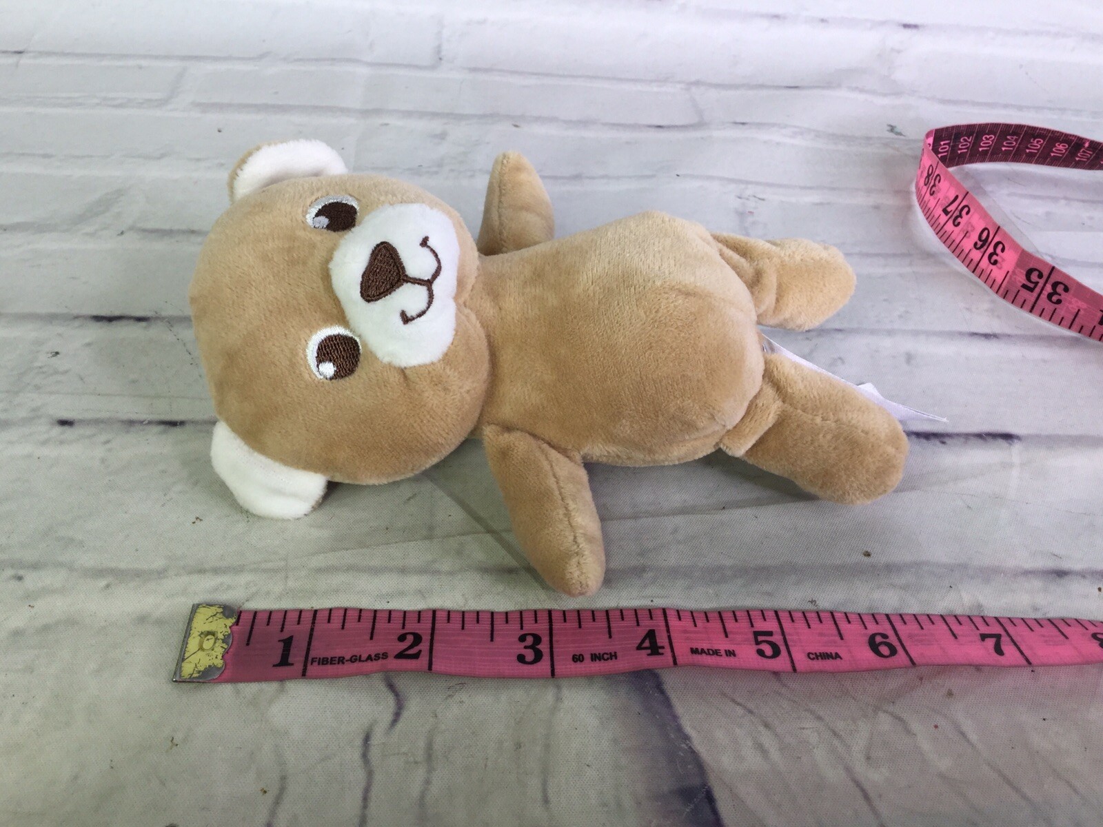 Build A Bear Teddy 6in Mini Small Plush Stuffed Animal Toy Beige Tan ...