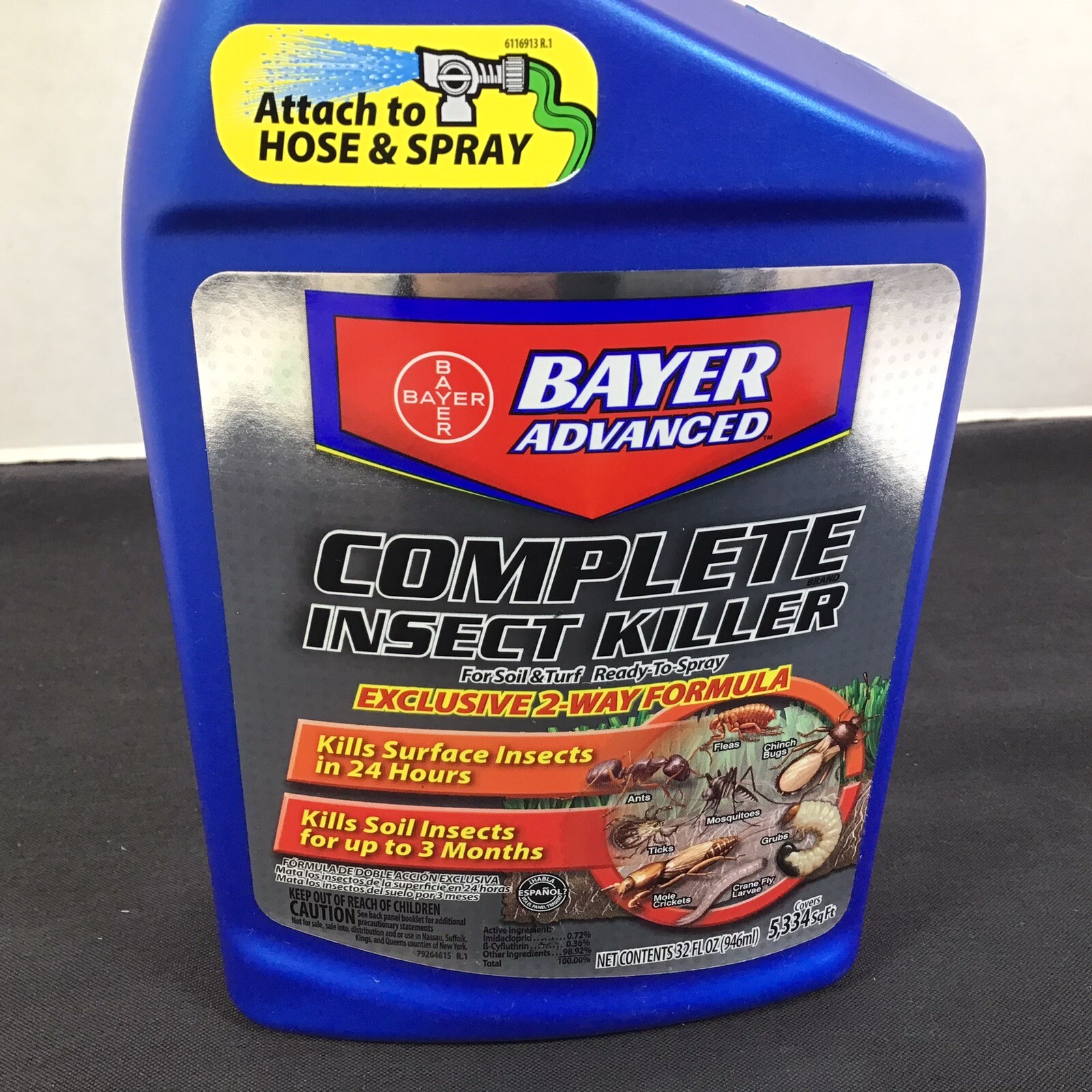 Bayer Advanced Complete Insect Killer for Soil Turf Ready to Spray 32 ...