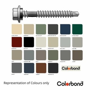 M6 x 50mm Colorbond Roofing Screws Corrugated Timber Steel | eBay