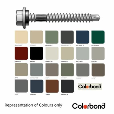 M6 x 50mm Colorbond Roofing Screws Corrugated Timber Steel | eBay Australia