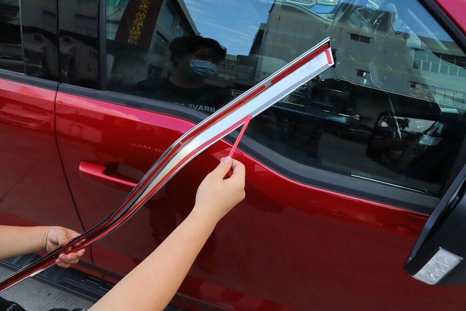 Chrome Window Sill Decor Trim Strips Accessories For Ford F-150 2021 ...