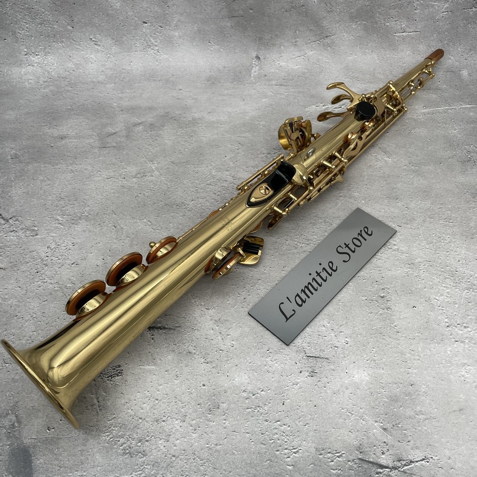 Yamaha YSS-475 Soprano Saxophone YSS475 Gold Wind Instrument Excellent ...