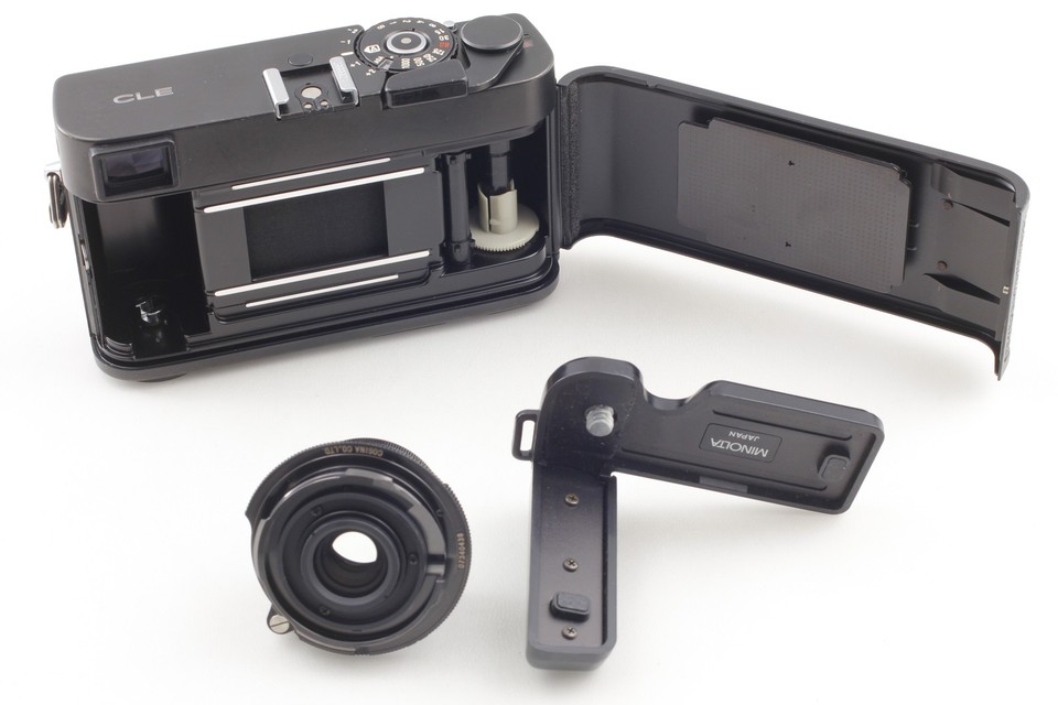 New Lens [MINT w/Grip] MINOLTA CLE Rangefinder Color Skopar 28mm f2.8 ...