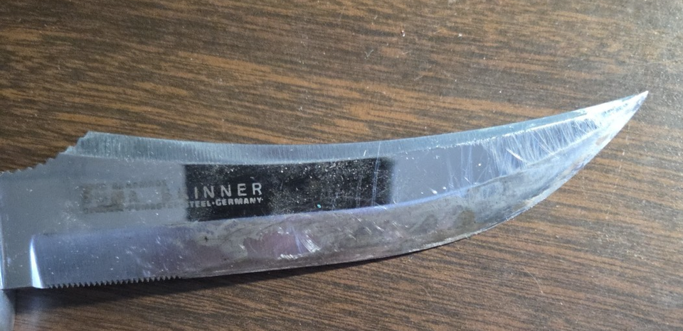 Vintage 1973 PUMA 6393 Stag Skinner Knife Carbon Blade Sheath - Germany ...