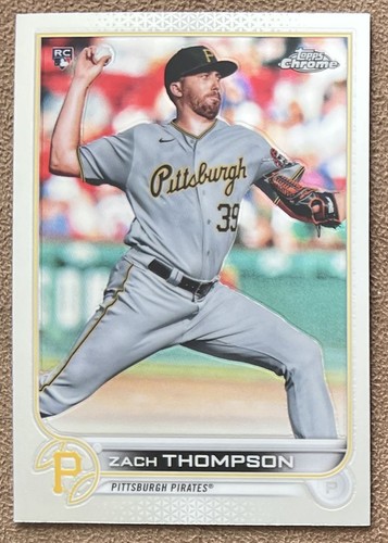 2022 Topps Chrome Zach Thompson Rookie Pittsburgh Pirates #30 MLB ...