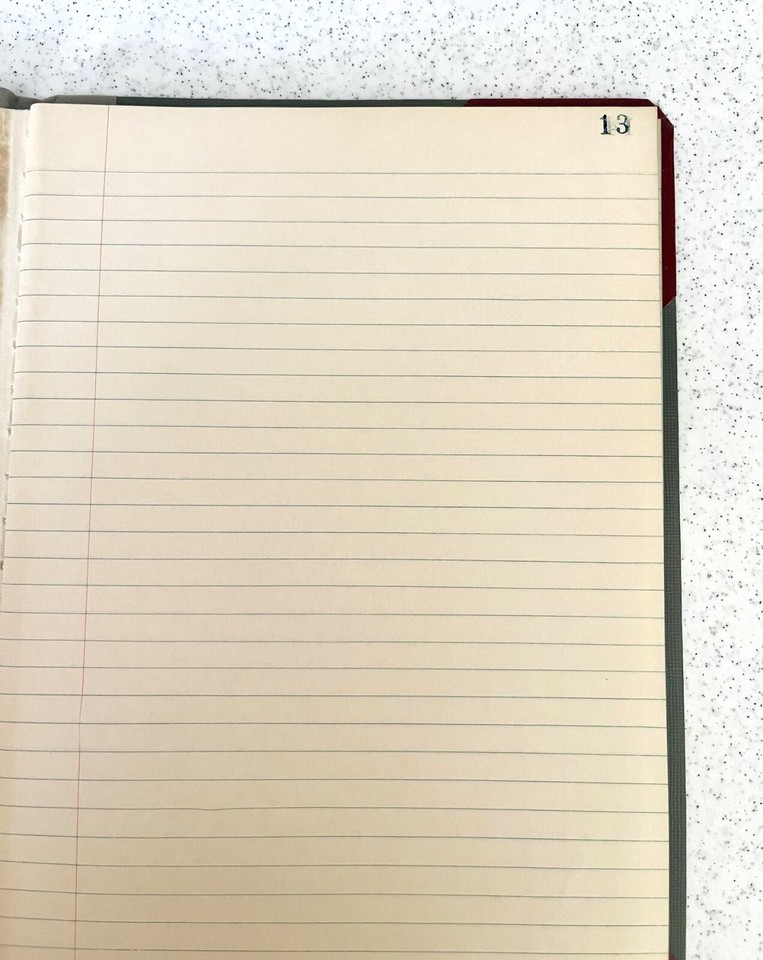 Vintage S.E.& M. Vernon Record Book #476 Blank Book READ Green/Red | eBay