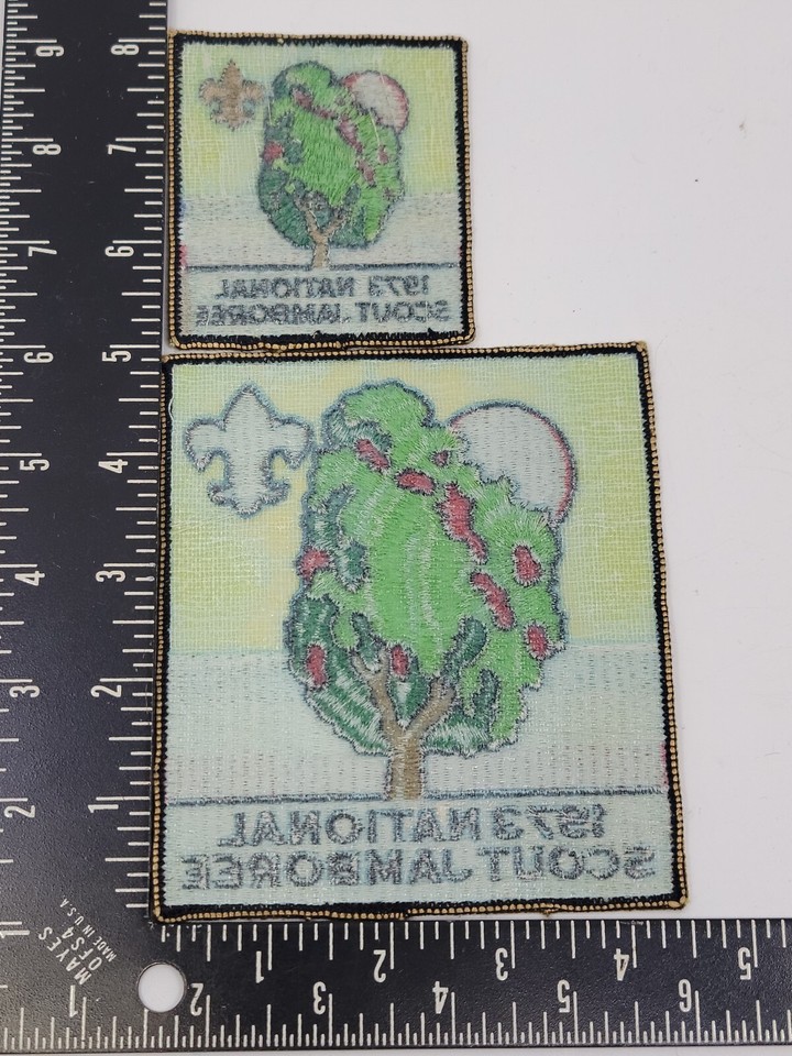 Vintage 1973 BSA Boy Scouts National Scout Jamboree Large Embroidered Patch Lot | eBay