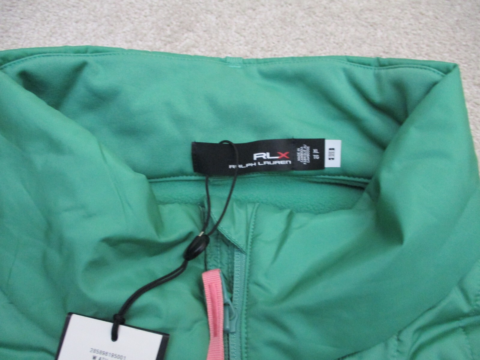 RLX Ralph Lauren Women's XL Golf Jacket Quilted Panel Hybrid Pullover ...