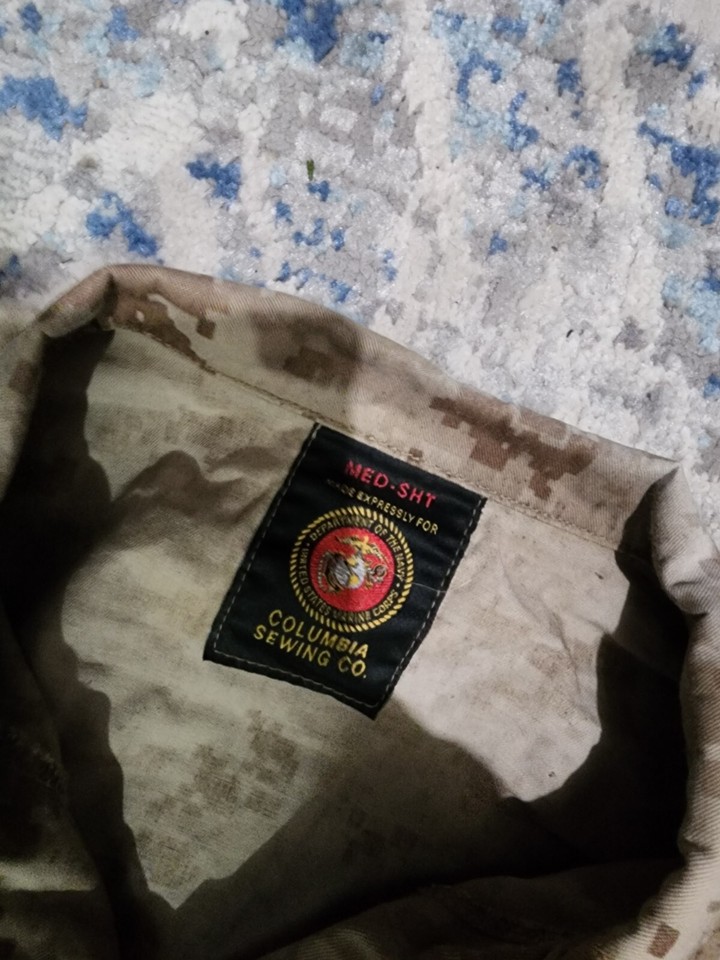 USMC MARPAT Desert Camo Field Jacket Shirt US Marine Corps Military BDU ...