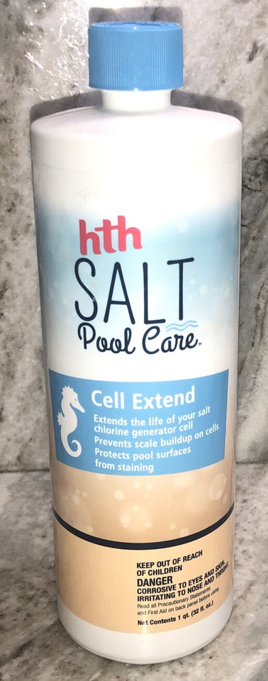 HTH Salt Pool Care 1 Qt. Cell Extend Liquid Water Aide | eBay