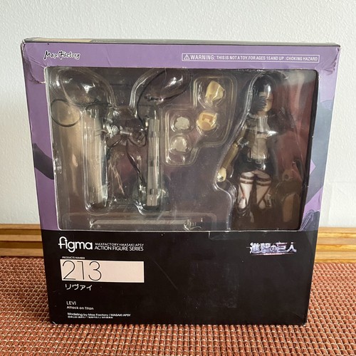 Max Factory Levi Ackerman Attack on Titan Figma 213 Action Figure Boxed ...