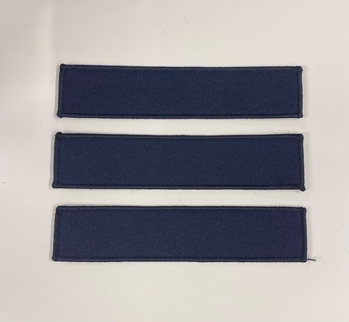3 x Navy Blue Name Tapes Royal Navy Military Badge, Blood Group ...