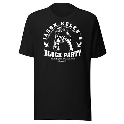 Jason Kelce's Block Party Philadelphia T-Shirt | eBay