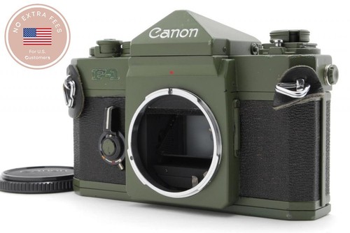 [Exc+5 w/cap] Canon F-1 Olive Repainted SLR Film Camera Body From JAPAN ...