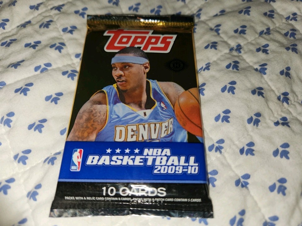 2009-10 TOPPS BASKETBALL CARD HOBBY PACK STEPHAN CURRY CHROME REFRACTOR ...
