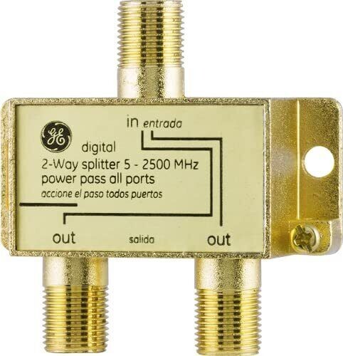 MoCA 2.5 Network Adapter GE Digital 2-Way Coaxial Cable Splitter, 2.5 ...