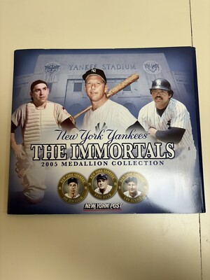 New York Yankees The Immortals 2005 Medallion Collection Complete Set ...