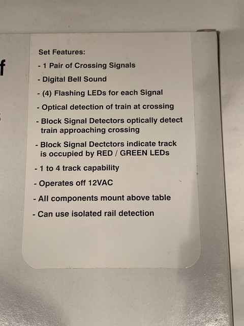 Gargraves Z-stuff O & S Dz-1020 Crossing Signal Set With 2 Block ...