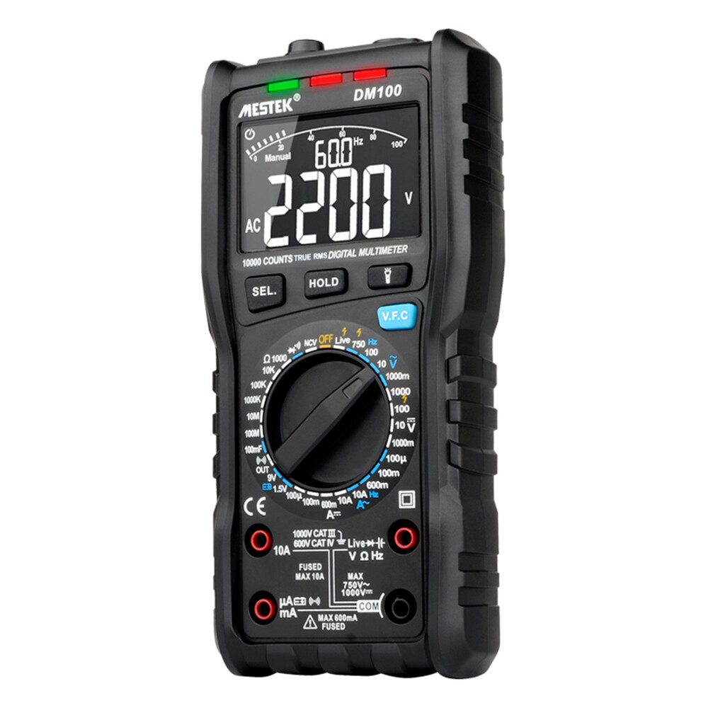 MESTEK 10000 Counts True RMS Multifunctional Digital Multimeter ...