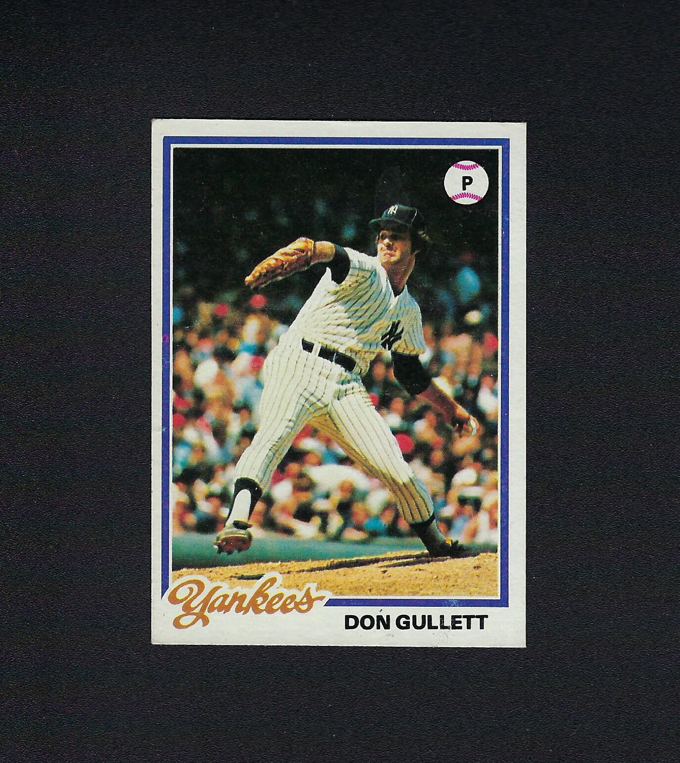 1978 Topps #225 DON GULLETT Yankees | eBay
