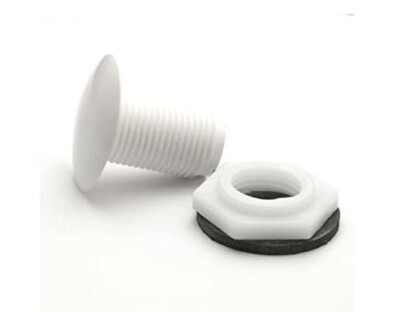 Blanking Off Plug For Toilet Cistern Hole/Overflow White To Suit 20mm ...