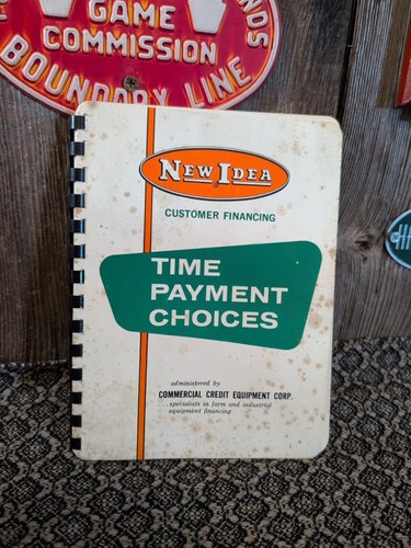 Vintage 1960's New Idea Time Payment Choices Customer Financing Book | eBay