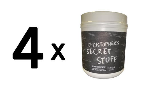 4 x Raw Nutrition Christopher's Secret Stuff - 520g (81,73 EUR/kg ...